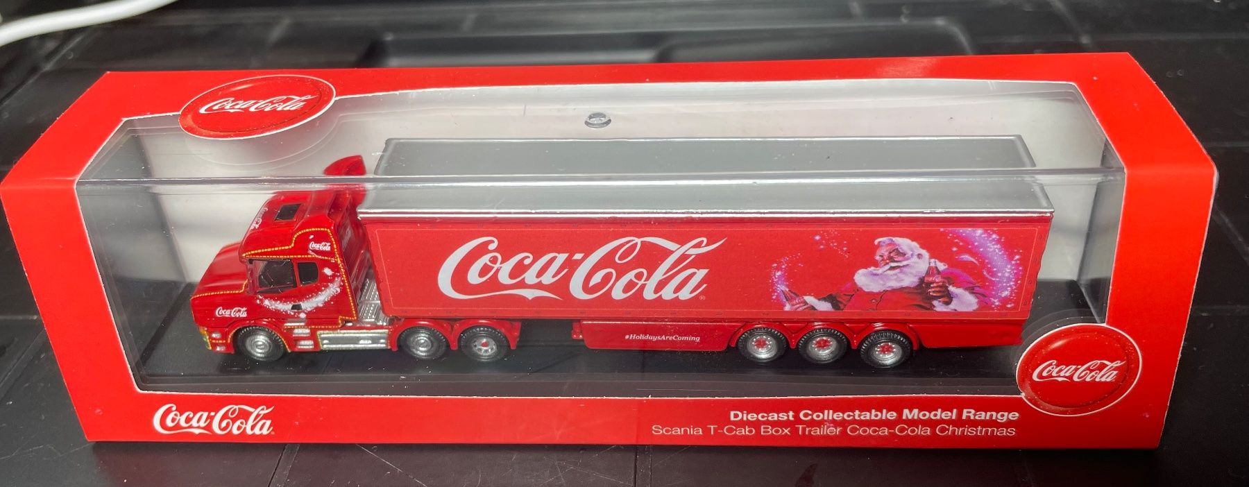 Scania T-Cab Box Trailer Coca Cola Xmas Metall N-Gauge (Neu und ...