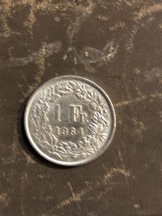 Silbermünze 1 Franken Helvetia 1964 Schweiz Swiss Coi (Gebraucht) in Mühlethal für CHF 3.1 – mit ...