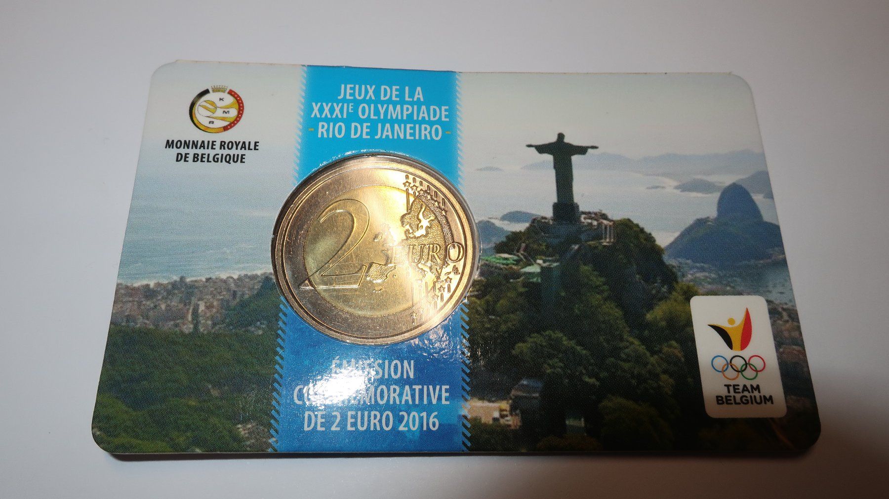 2 Euros 2016 pièce commémorative Belgique Together To Rio (D'occasion ...