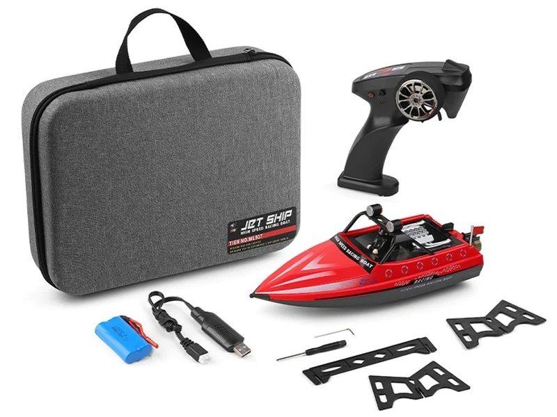 RC Rennboot Jet-Boot Racing Boat - rot - RTR-Set (Neu und ...
