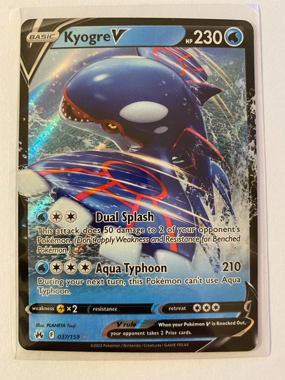 Pokemon Kyogre V 037/159 Crown Zenith EN | Kaufen auf Ricardo