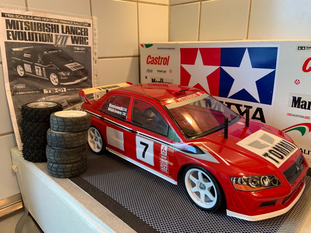 TAMIYA MITSUBISHI LANCER EVO7 SAMMLER / ROLLER (Neu (gemäss ...