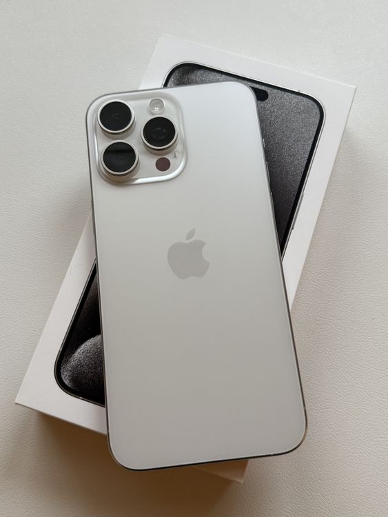 Apple iPhone 15 Pro Max Titan Weiss / AB 1 FR !!! (Gebraucht) in ...