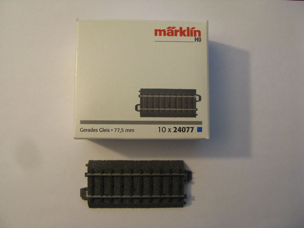 Märklin H0 24077 - C-Gleis - Gerades Gleis * 77,5mm (Gebraucht) in ...