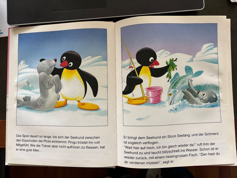 Pingu und der Seehund / Tony Wolf Bilderbuch SILVA SRG 1990 (Gebraucht ...