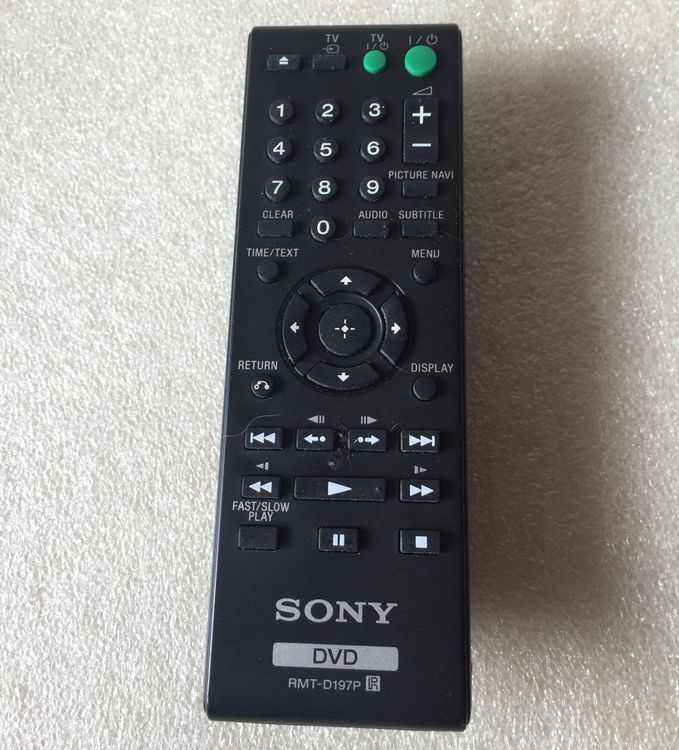 SONY RMT-D197P Orig Remote Control DVD Blu-ray Télécommande (Gebraucht ...