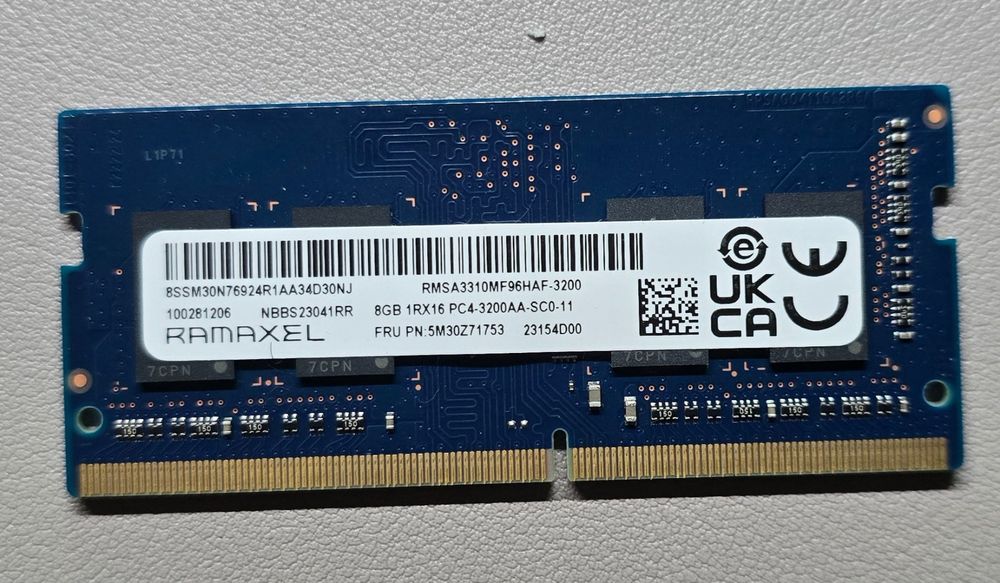 Mémoire RAM SODIMM 1x8GB DDR4 3200MHz (D'occasion) à Lausanne pour CHF ...