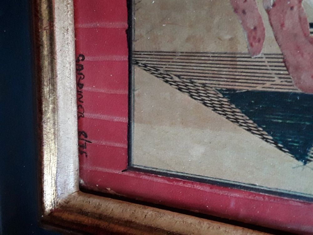 R.Gardiner Collage aufwaendig gerahmt 1975 (Gebraucht) in Zürich für CHF 350 – mit Lieferung auf ...