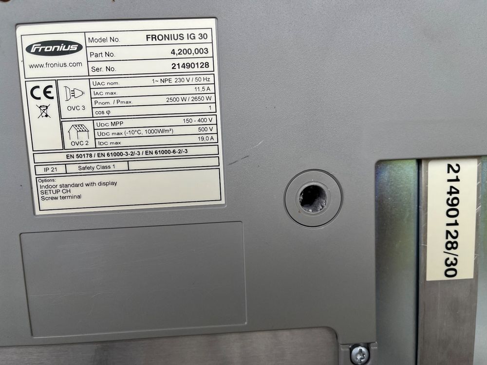 Fronius IG 30 Wechselrichter 2 Stück (Gebraucht) in für CHF 137 – nur ...