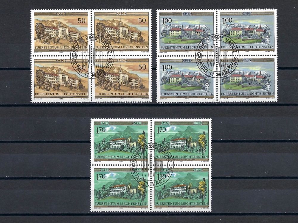 Viererblock Nr. 807-809 Fürstentum Liechtenstein (Neu (gemäss Beschreibung)) in Bronschhofen für ...