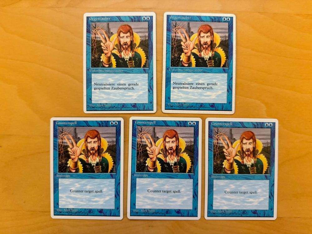 5x Gegenzauber // Counterspell // 4th Edition // Magic (Gebraucht) in ...