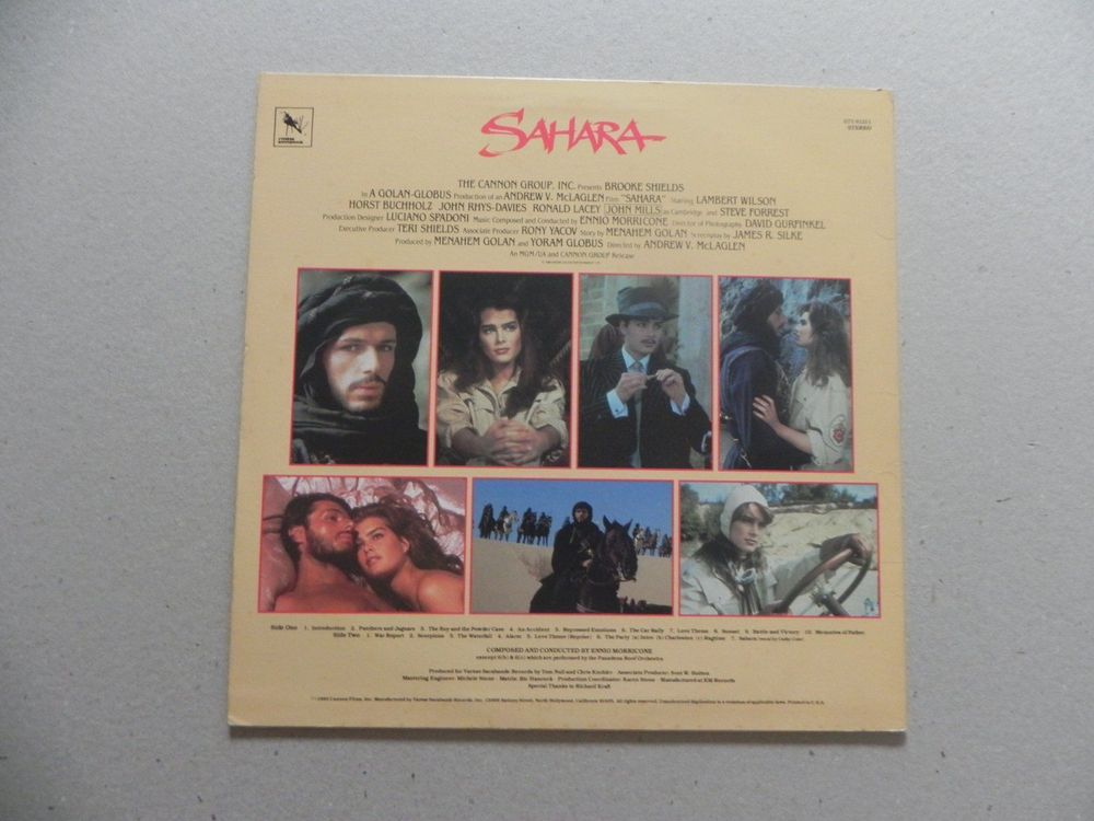 LP Film Soundtrack Sahara Ennio Morricone Brooke Shields (Gebraucht) in ...