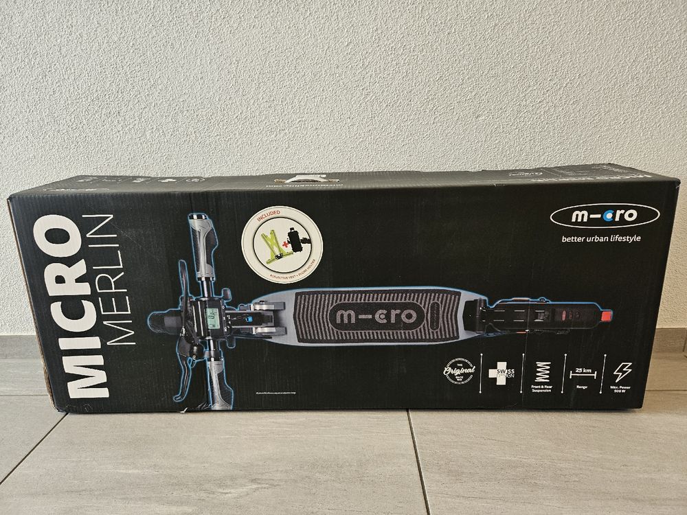E- SCOOTER MICRO MERLIN/ NEU UND ORIGINALVERPACKT!!!! | Kaufen auf Ricardo