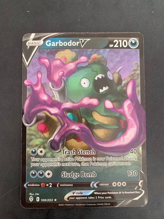 Garbodor v 100/203 carte Pokémon | Kaufen auf Ricardo