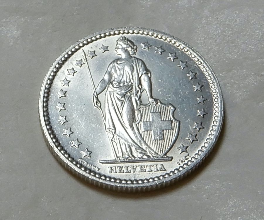 Silber Münze, 1957 , 2 Franken | Kaufen auf Ricardo