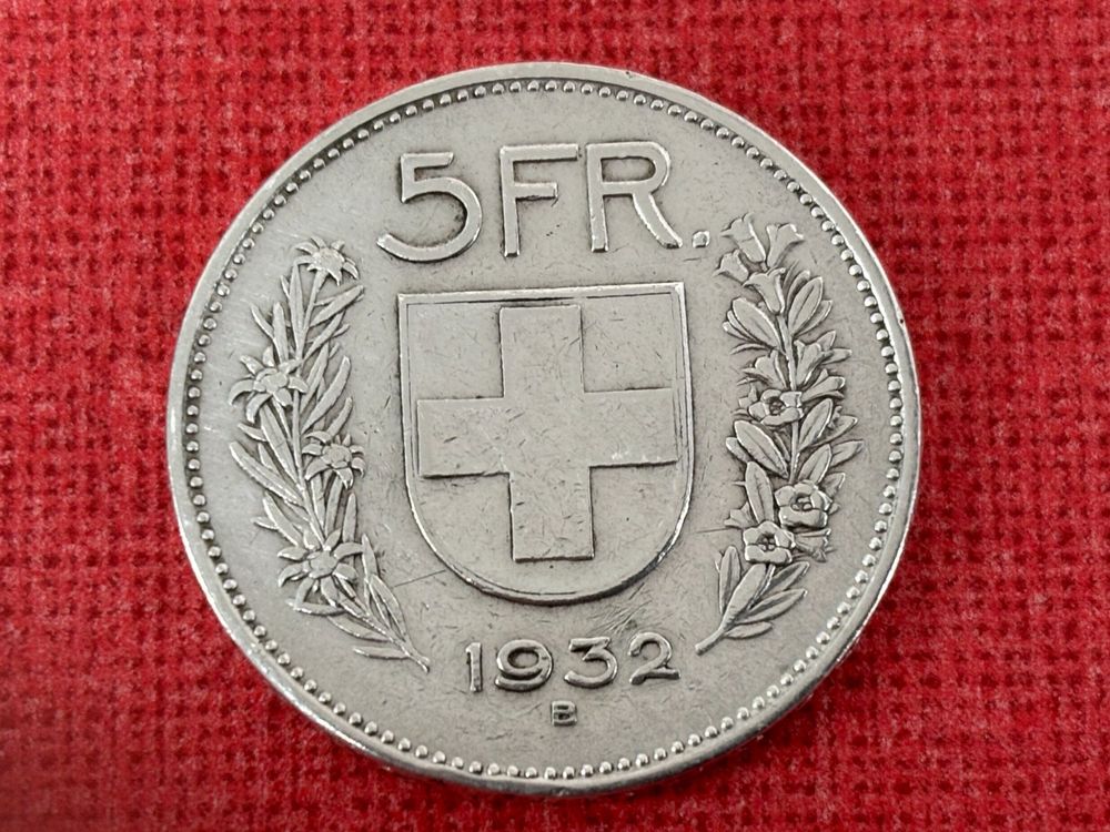 5 Franken 1932 Silber TOP (Gebraucht) in Ormalingen für CHF 11.95 – mit Lieferung auf Ricardo kaufen
