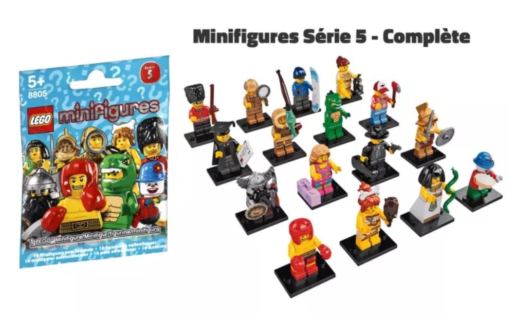 Série 5 Figurines LEGO- complète 8805 (Neu und originalverpackt) in ...