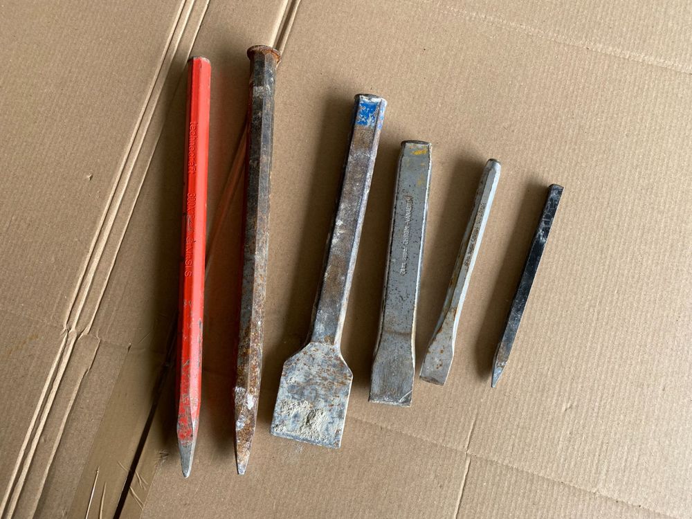 Div. Meissel / Metallmeissel / Steinmeissel / Spitzeisen (Gebraucht) in ...