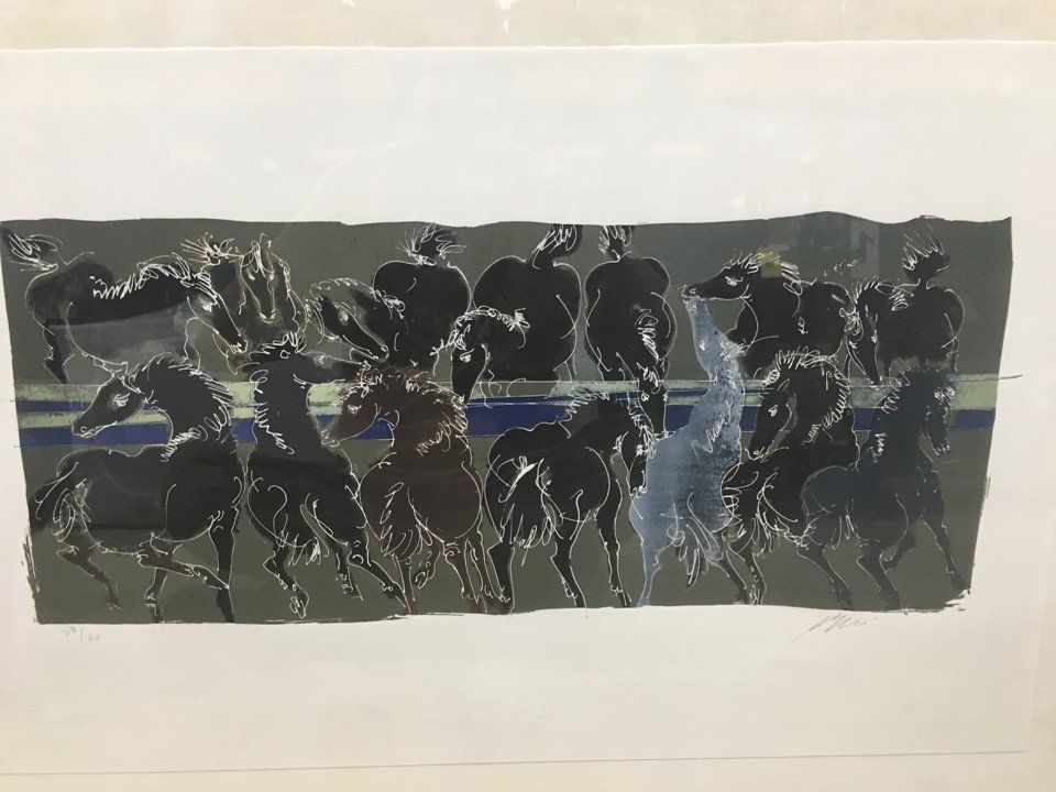 Hans Erni - Lithographie, Pferde (Gebraucht) in Aarau für CHF 200 – nur Abholung auf Ricardo kaufen