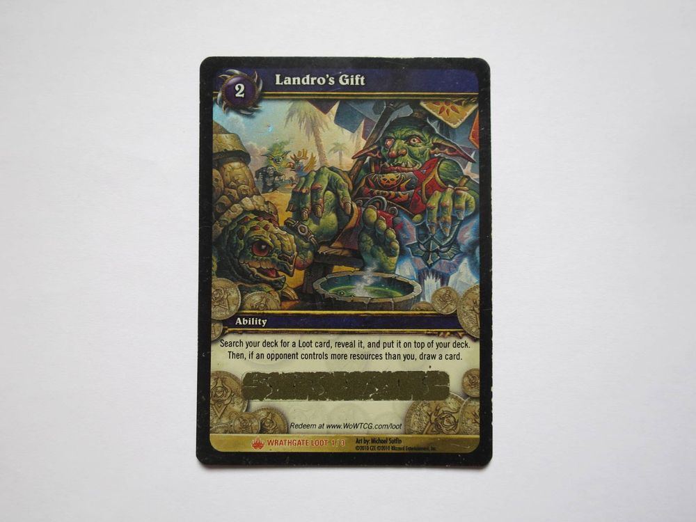 Landro's Gift Box Card (World of Warcraft) (Neu (gemäss Beschreibung ...