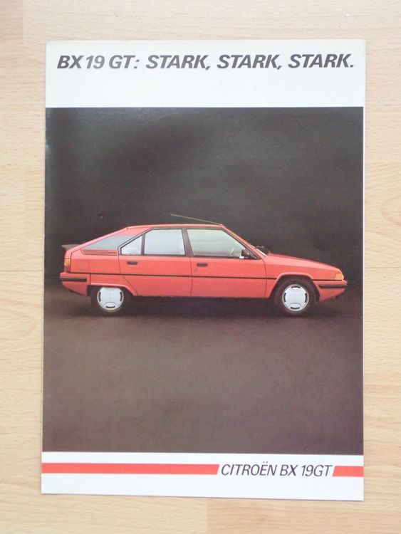Citroen BX 19 GT - Stark - Schweizer Prospekt - P1427 (Gebraucht) in ...