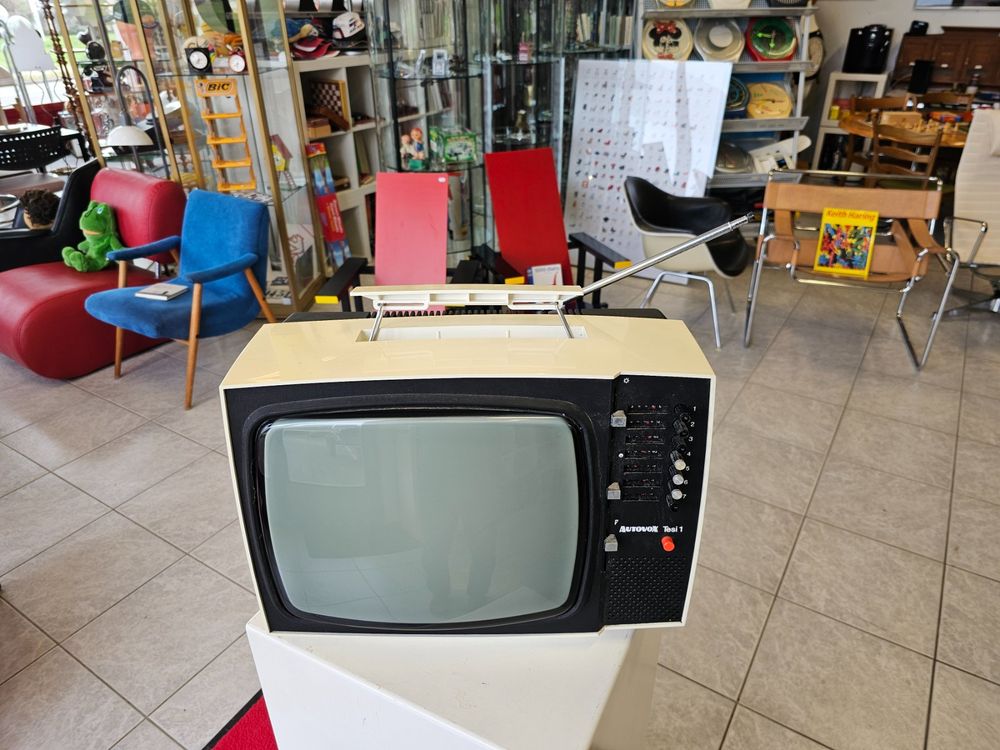 1972 TV Autovox Tesi 1 Italy Portable Röhrenfernseher defekt (Defekt ...