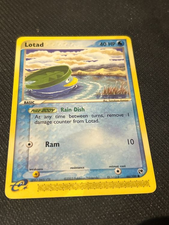 Pokemon card Old EX Sandstorm 2003, Lotad 66/100 | Kaufen auf Ricardo