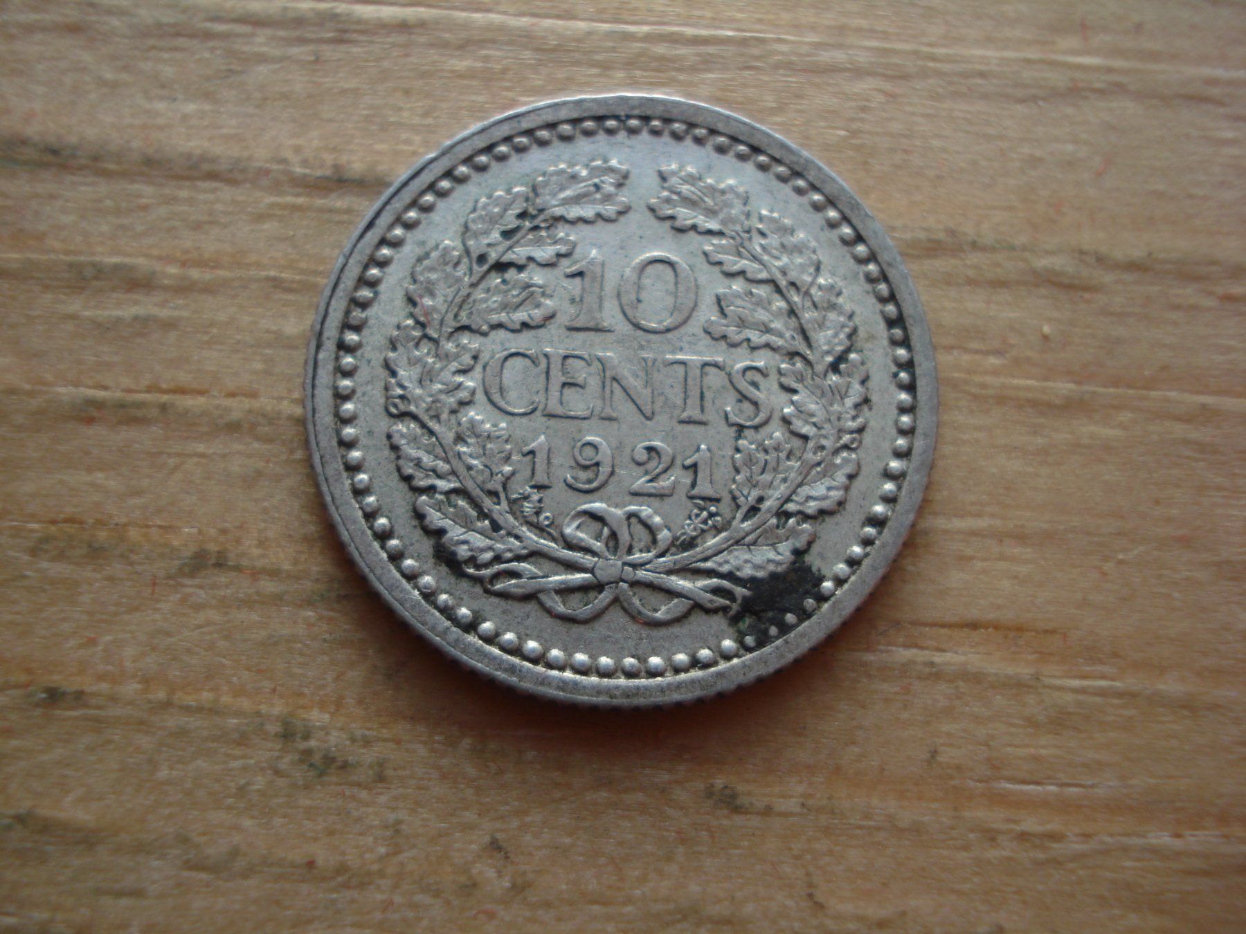 (N5) 10 cents 1921 Wilhelmina (Neder.) (D'occasion) à Erlach pour CHF 9 ...