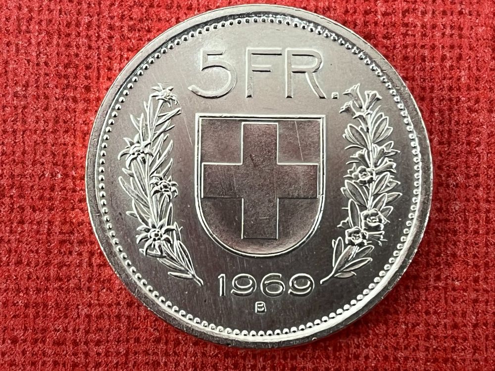 5 Franken 1969 Silber TOP | Kaufen auf Ricardo