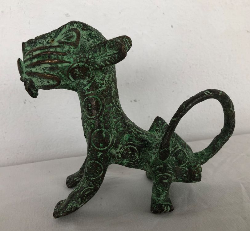 feiner alter Leopard Bronze Benin Länge 14 cm Höhe 11,5 cm (Gebraucht) in Rüthi (Rheintal) für ...