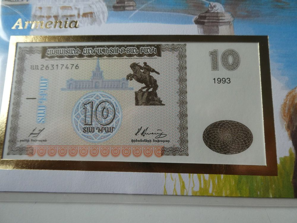 Armenien 1993 unzirkuliert in Banknotenbrief (Neu (gemäss Beschreibung)) in Hinterforst für CHF ...