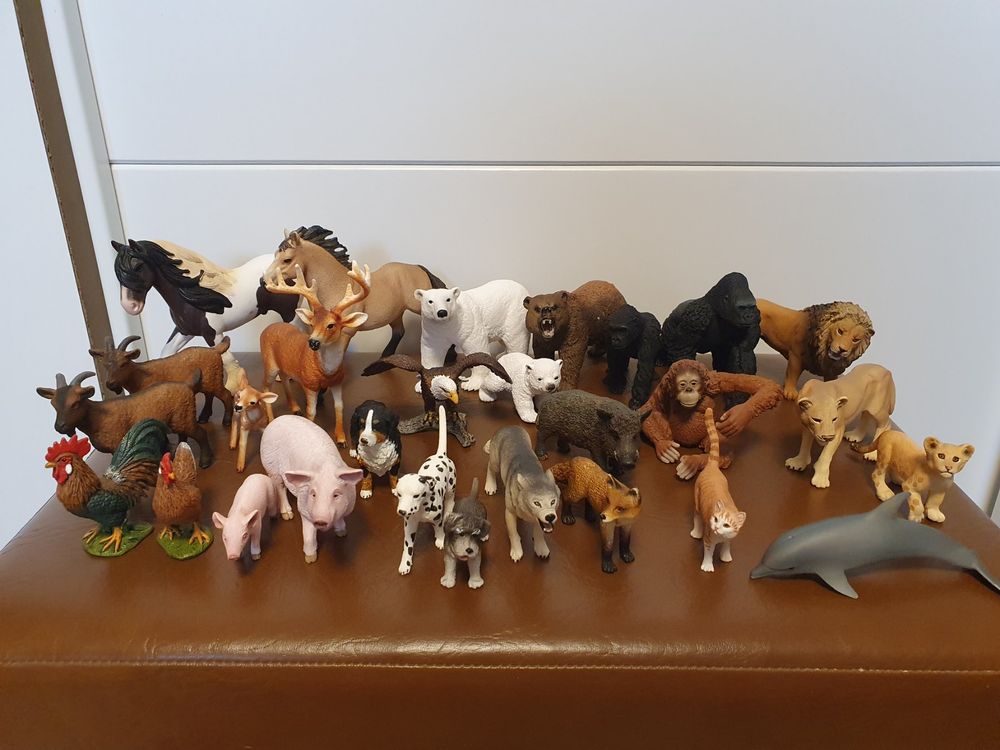 Schleich-Tiere, schöne neuwertige Sammlung (Gebraucht) in Volketswil ...