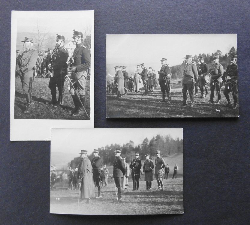 3 alte Photokarten: ARMEEFÜHRUNG 1. Weltkrieg | Kaufen auf Ricardo