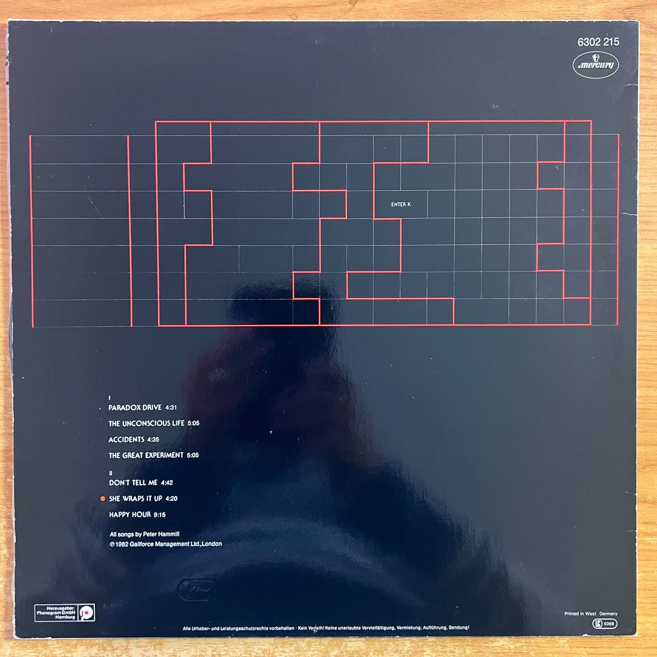 Peter Hammill - Enter K / 1. D-Press. 1982 - Very nice Copy (Gebraucht ...