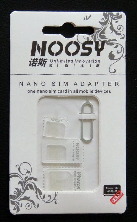 Nano Micro SIM Adapter 1,95 incl Versand (Neu und originalverpackt) in ...