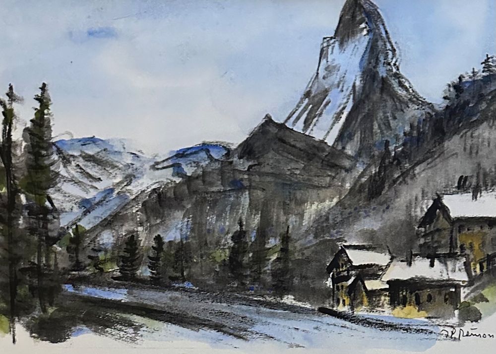 Jean-Pierre Rémon 1928 Aquarell (Gebraucht) in Hochdorf für CHF 20 – mit Lieferung auf Ricardo ...