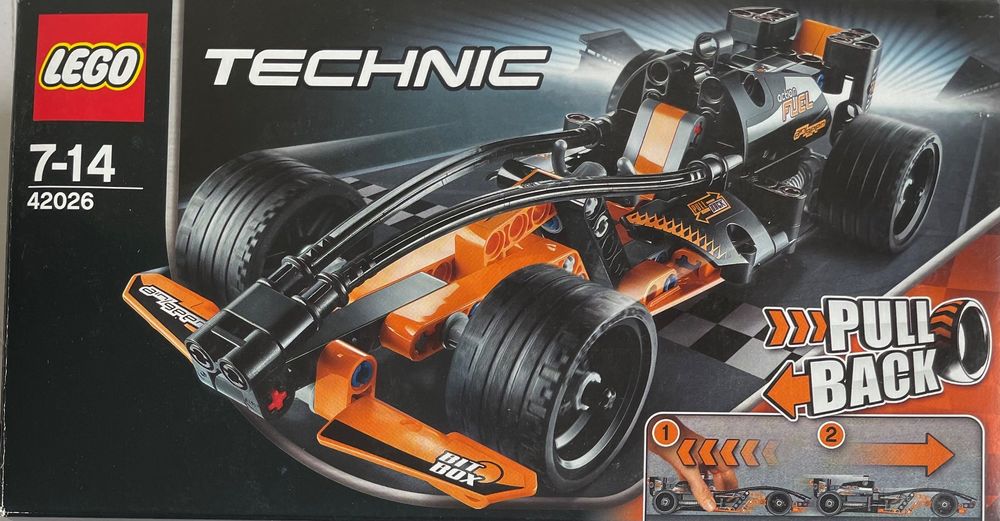 Vintage LEGO TECHNIC 7-14 42026 Pull Back Rennen AutoBausarz (Gebraucht ...