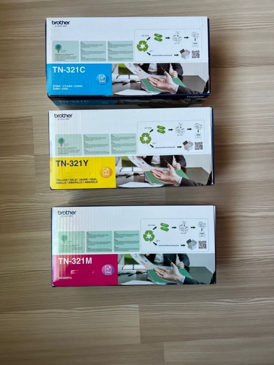 Original-Brother TN-321, Cyan, Yellow, Mangenta im Multipack (Neu und ...