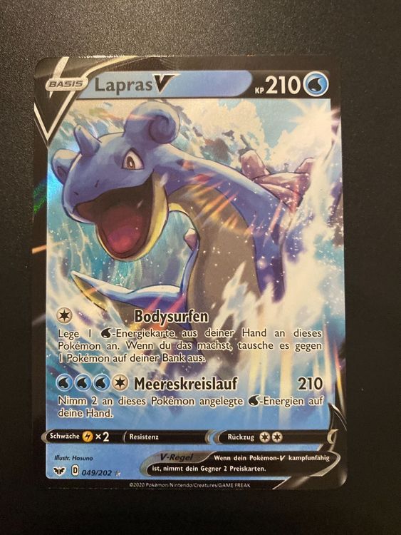 Pokemonkarte Lapras V (Neu (gemäss Beschreibung)) in Stadel für CHF 5 ...