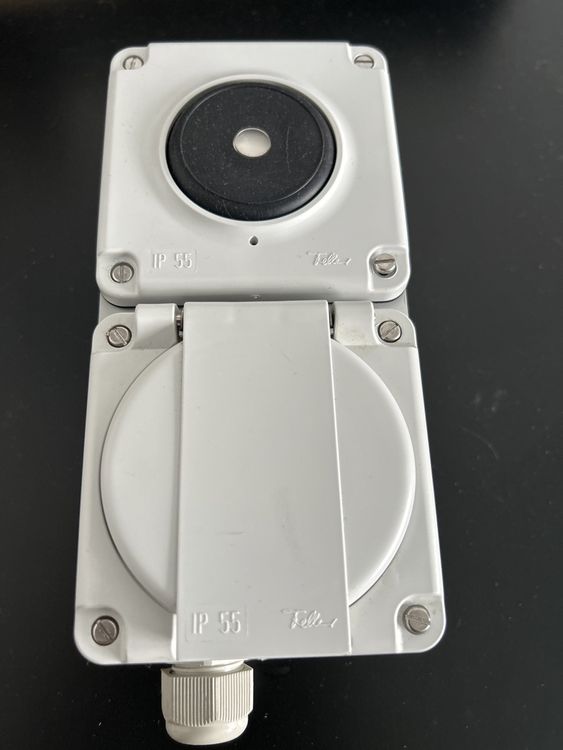 FELLER NAP kombiniert Druckschalter, Steckdose 3x T13 (Gebraucht) in ...