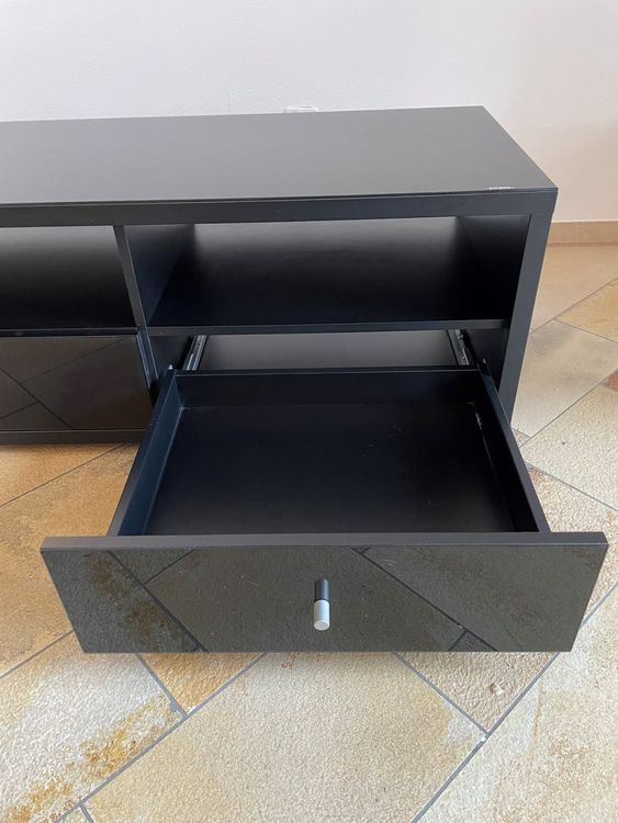 TV-Möbel Fernsehmöbel Lowboard schwarz just-racks | Kaufen auf Ricardo