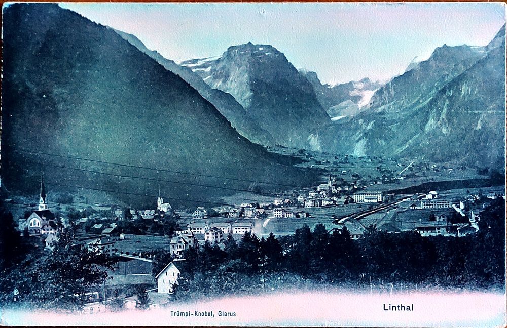 Antike Ansichtskarte Linthal Glarus, um 1908 (Gebraucht) in Siebnen für CHF 8 – mit Lieferung ...