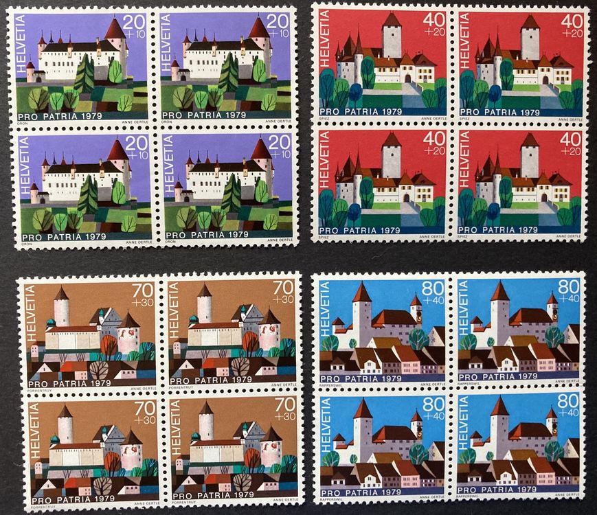 1979, PP Viererblöcke (**) Sammlung oder Frankatur !! | Kaufen auf Ricardo