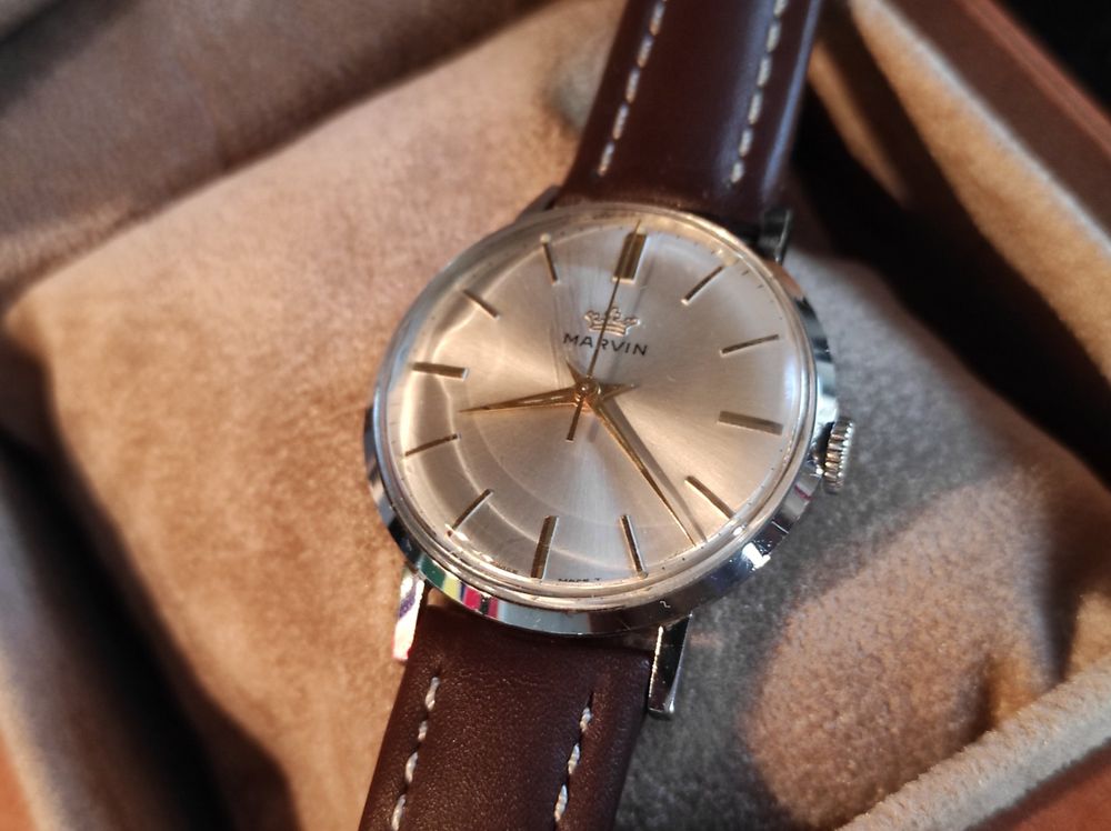 Marvin Vintage Schraubenunruh-Werk, Marvin Box, schön, rar! | Kaufen ...