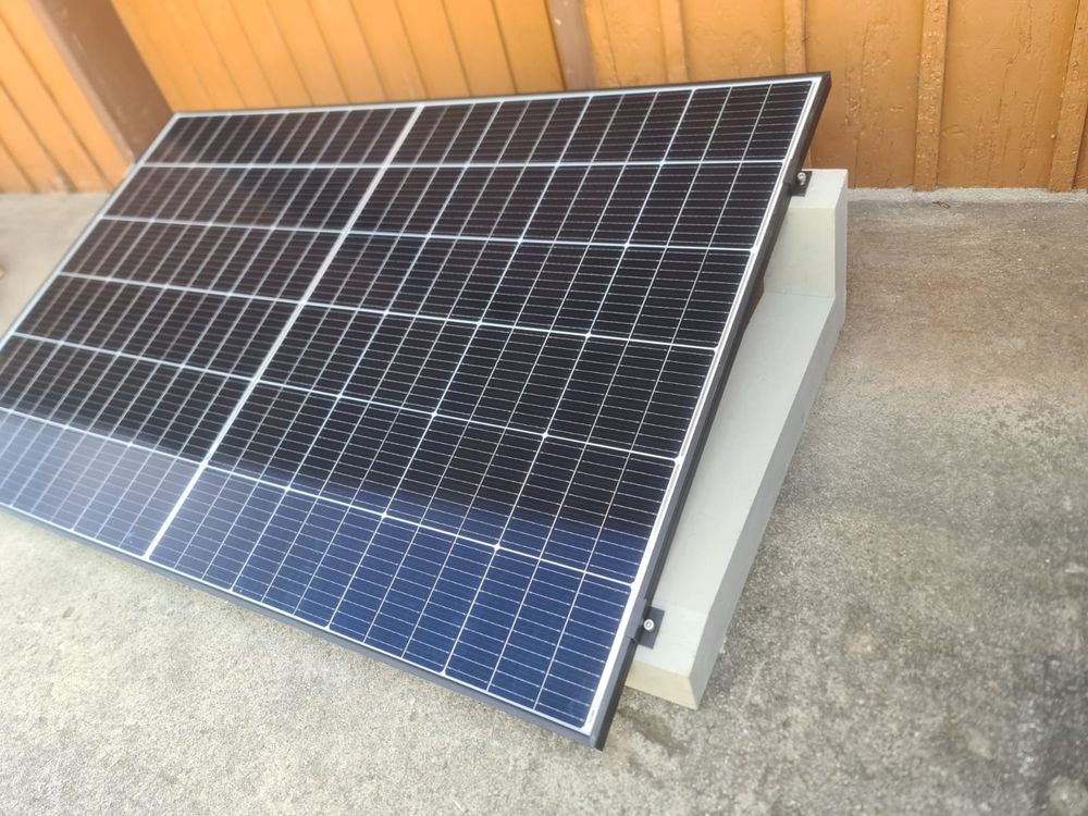 Flachdach 425W Balkonkraftwerk Solarmodul Halterung BALLAST (Neu und ...