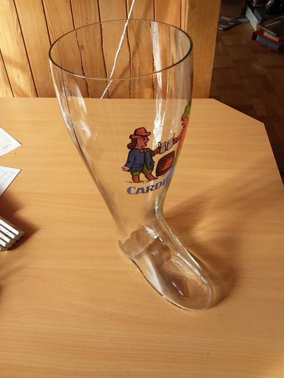 2 Liter Bier Stiefel Brauerei Cardinal grosses Bier Glass (Gebraucht ...