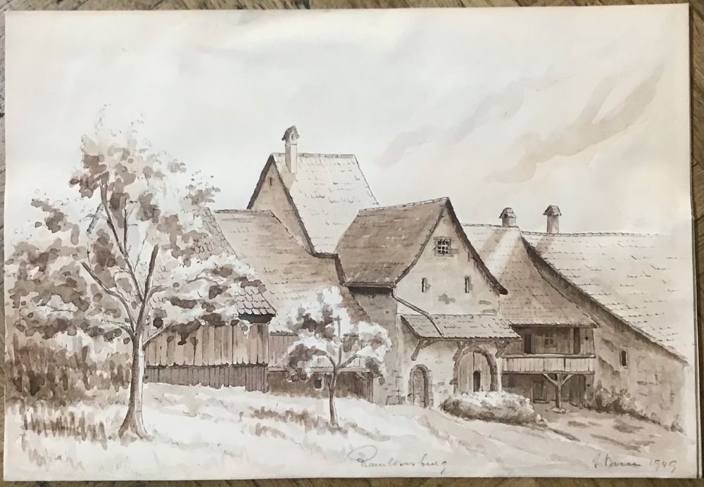 Landschaft Aquarell Unleserlich Signiert (Gebraucht) in Root für CHF 5 – mit Lieferung auf ...