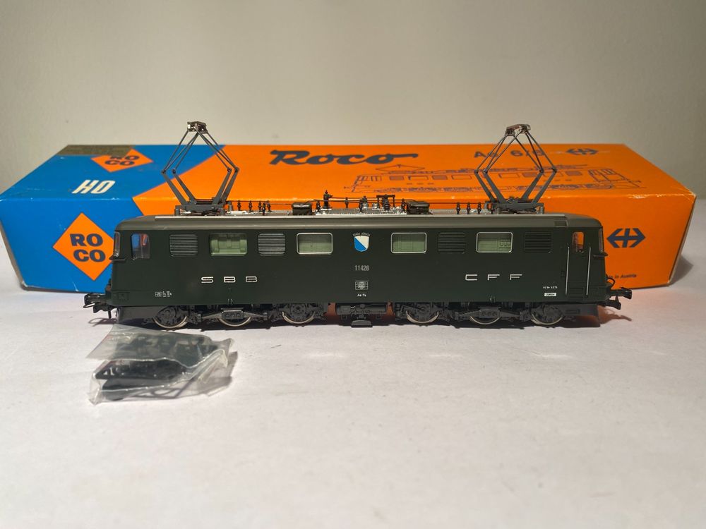 ROCO, E-Lok Ae 6/6 grün STADT ZüRICH SBB 43535, DC Analog (Gebraucht) in Buchrain für CHF 125 ...