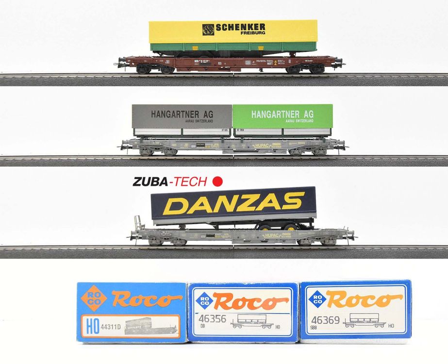 Roco 3x Taschenwagen SBB Hupac H0 GS mit OVP | Acheter sur Ricardo