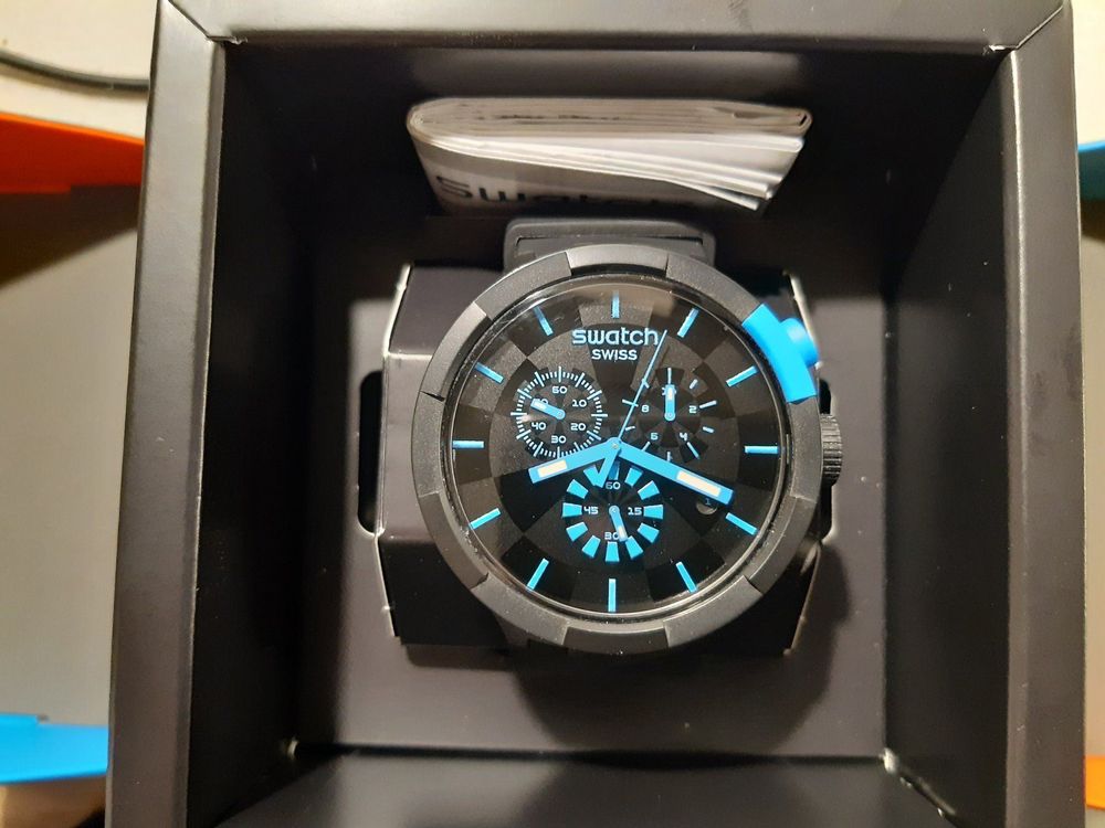 SWATCH BIG Bold Chrono CHECKPOINT BLUE | Kaufen auf Ricardo